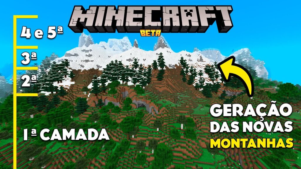 Entenda como as NOVAS MONTANHAS DO MINECRAFT 1.17 serão formadas ...