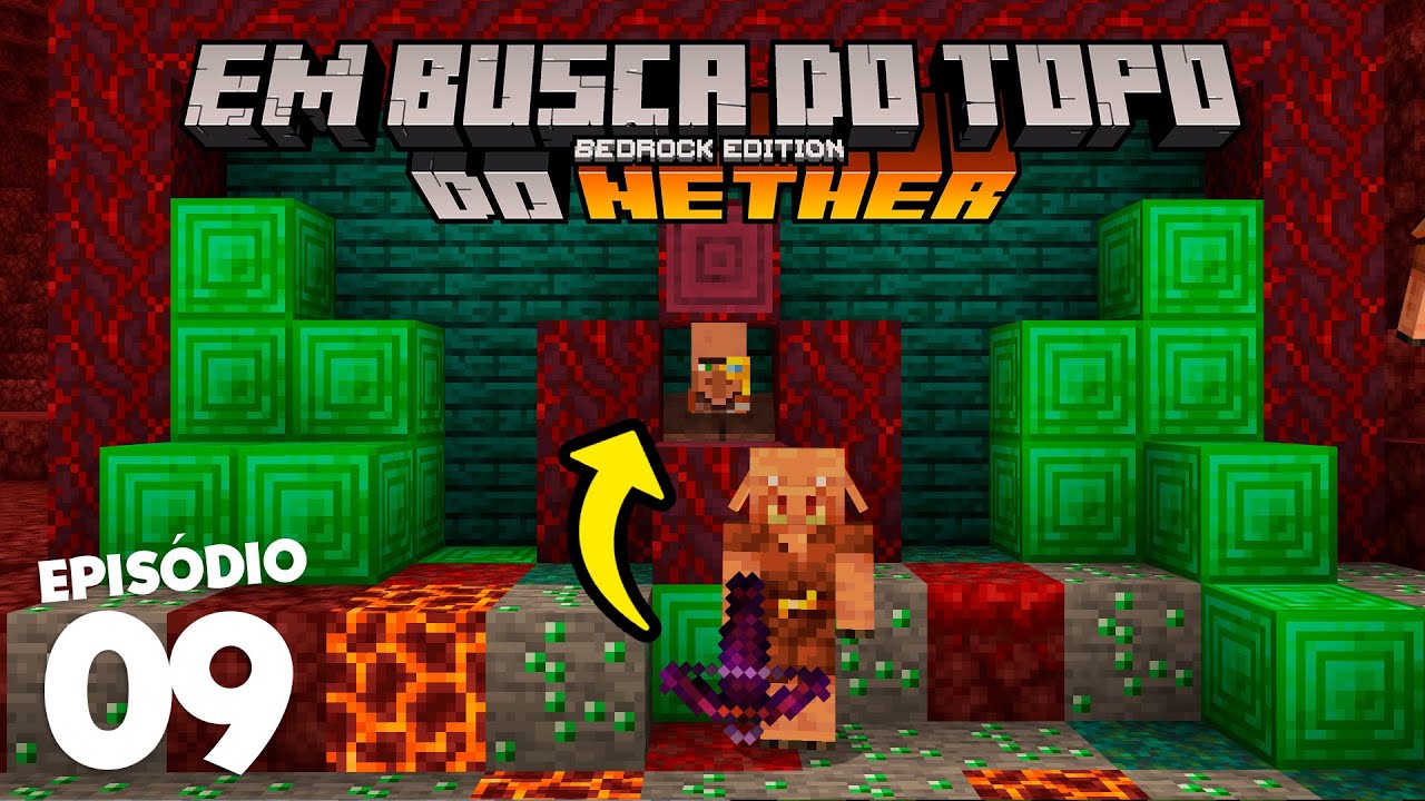 Farm De Esmeralda Infinita Do Nether Em Busca Do Topo Do Nether 09