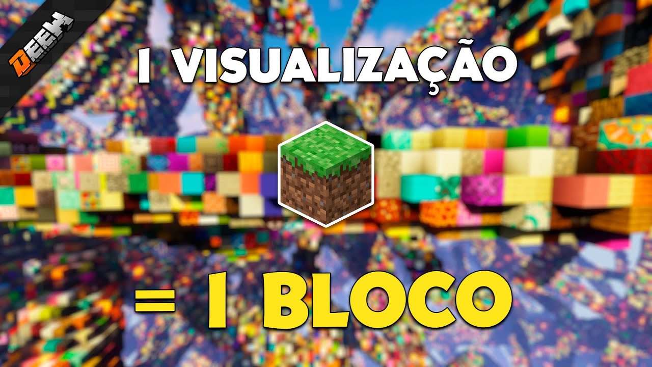 1 Visualização = 1 Bloco no Minecraft - MAIOR EXPERIMENTO DO MUNDO ...