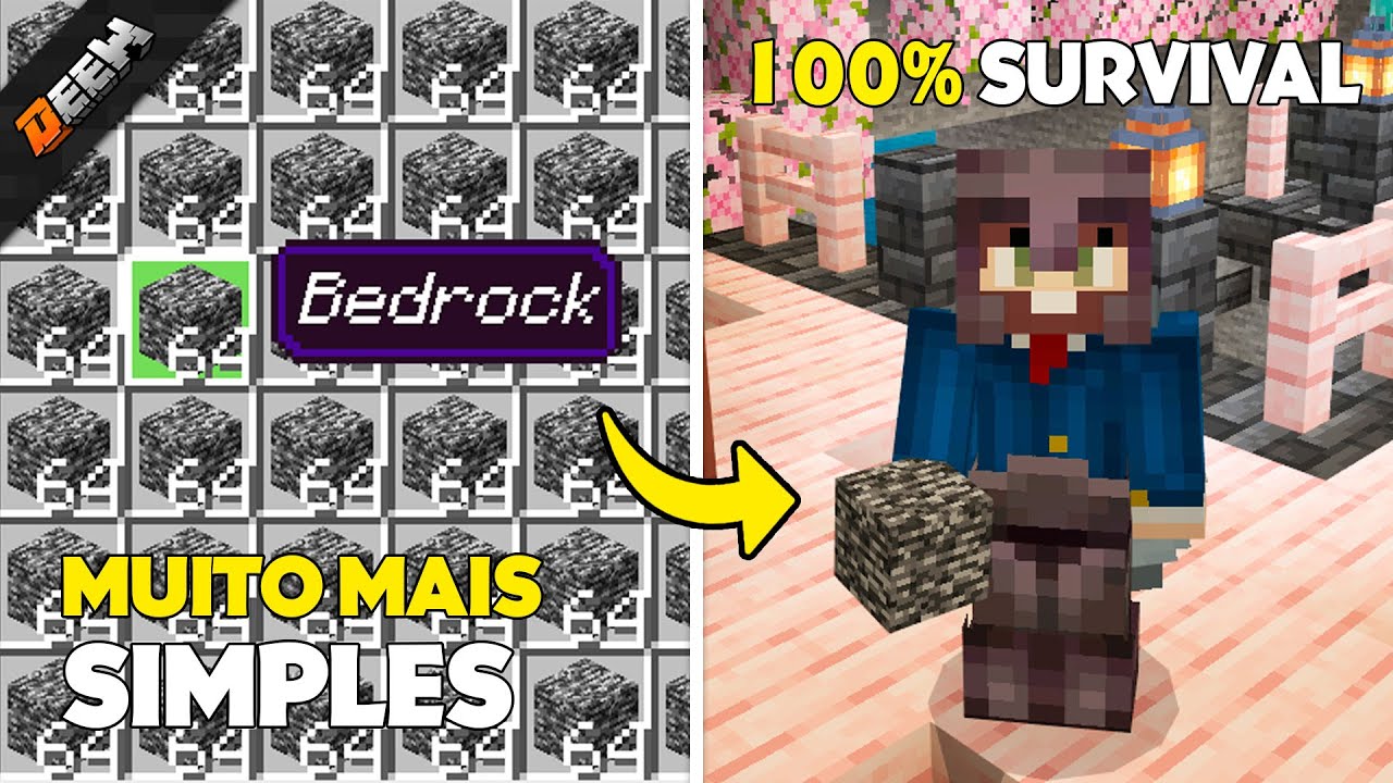 Como Fazer Farm De Bedrock No Minecraft Bedrock 1 20 [w10 Ps Xbox Pe